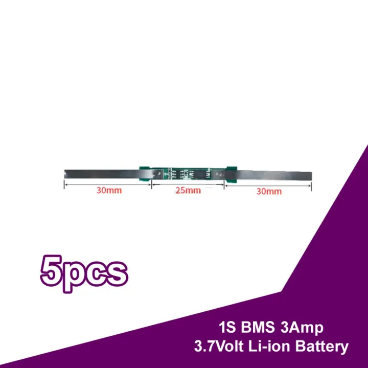1S BMS Circuit 3A 3.7V Lithium Battery Charging Module (5pcs) | Daraz.com.bd