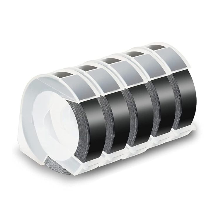 5 Pack Label Tape for Embossing Tape 12mm 3D Emboss Labels | Daraz.com.bd