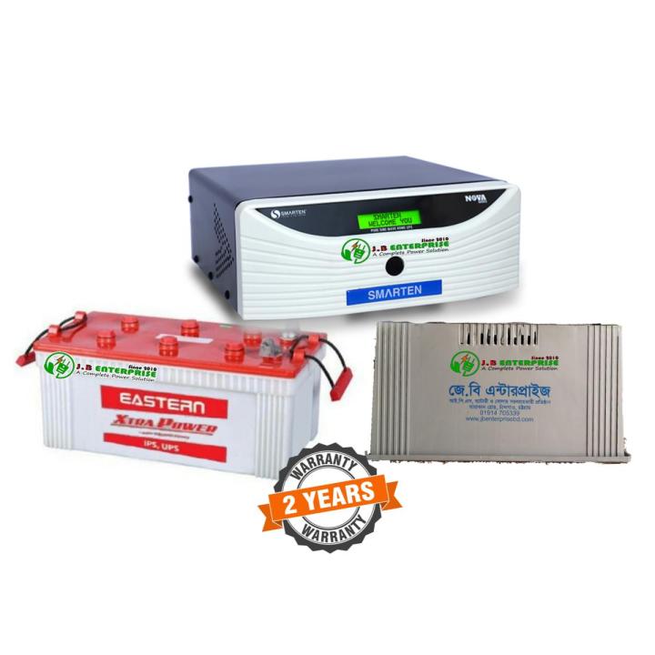 SMARTEN IPS UPS 1100VA WITH 200A TUBULAR BATTERY - ips machine with ...