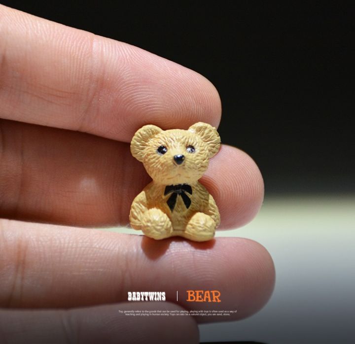 Action Figure Bear ornament model Bear - Yellow 1 inch | Daraz.com.bd
