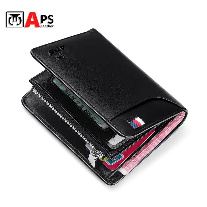 APS Genuine Leather Zipper Wallet PW121 | Daraz.com.bd