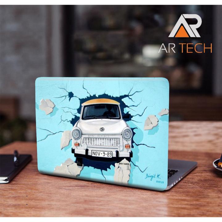 Crack Poster Car Art Laptop Sticker Laptop Skin Sticker for laptop Back ...