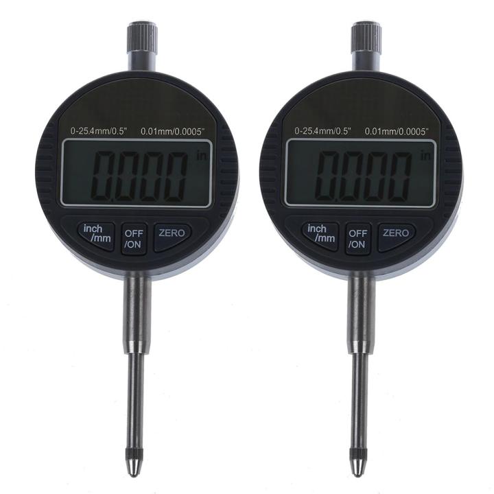 2X Digital Dial Indicator DTI 0.01mm/.0005inch Range 0-25.4mm/1inch Clock Gauge | Daraz.com.bd