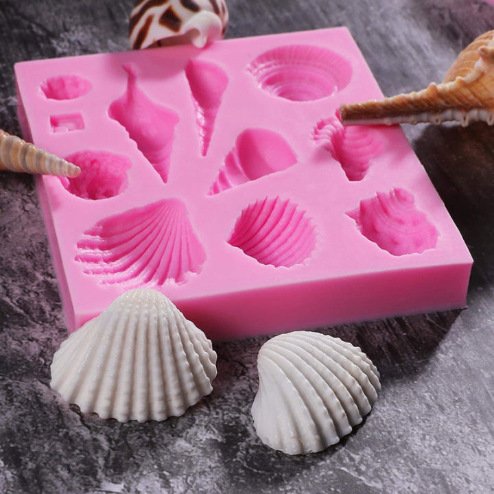 DIY Epoxy Mold Fondant Mold Silicone Sea Shell Resin Mold | Daraz.com.bd