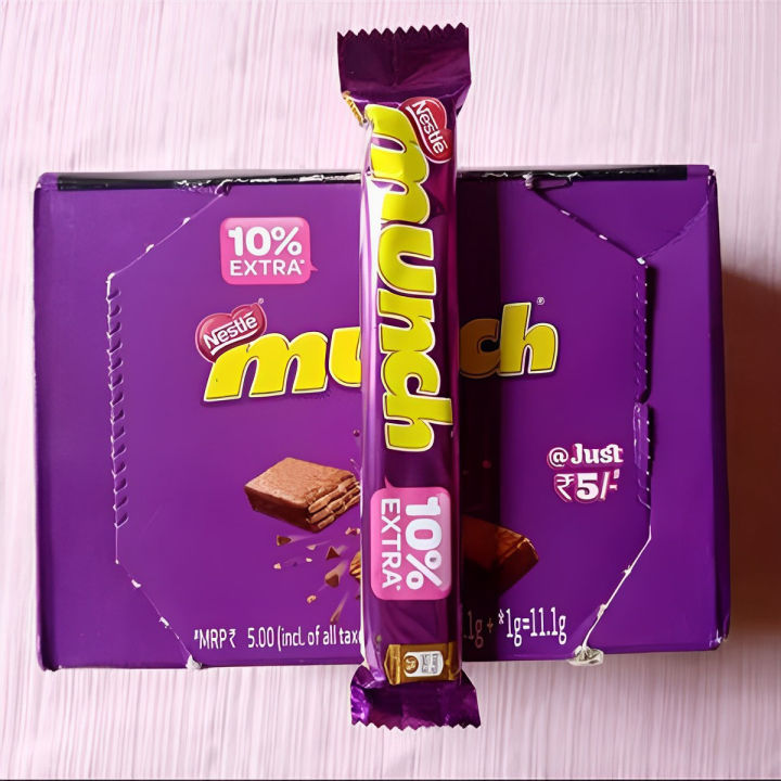 Munch Crunchilicious Milk Chocolate 32 PC Box Per Pack 8.9gm main box ...