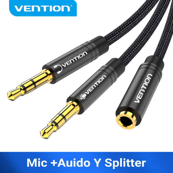 Vention Audio Splitter Headphone Adapter 3.5mm AUX Cable for Computer 1 ...