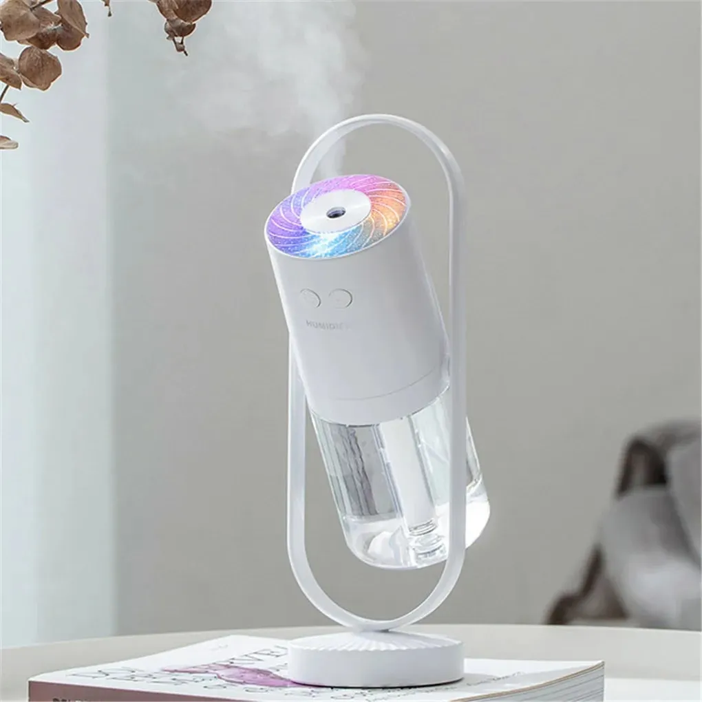 Portable Mini Humidifier 200ml Cool Mist 360 Degrees Rotating Desktop ...