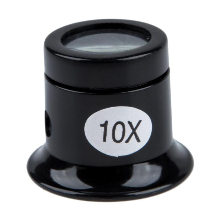 Watch Eyes Loupe 10X Jeweller Optical Glass Magnifier Magnifying Len ...
