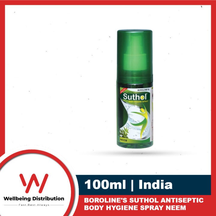 BOROLINE's Suthol Active Neem Antiseptic Body Hygiene Spray 100 ml ...