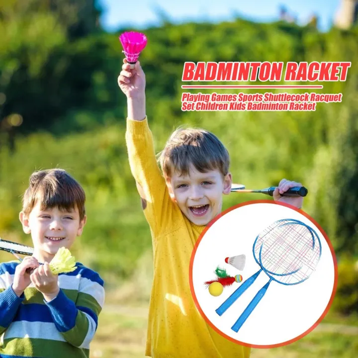 Indoor Outdoor Playing Shuttlecock Racquet Set Sports Badminton Racket ...