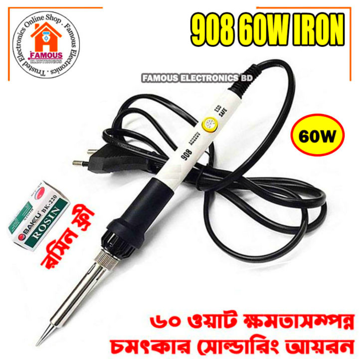 60W Soldering Iron xcy 908 Adjustable 200-450 degrees Celsius ...