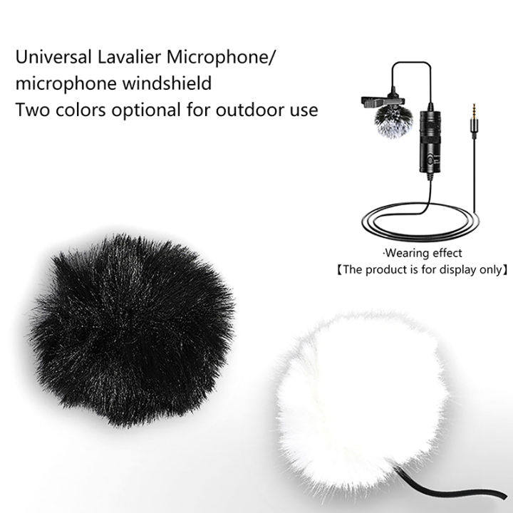 Universal Lapel Mic Furry Windscreen Fur Windshield Wind Muff Soft ...