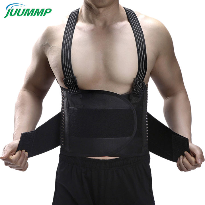 JUUMMP Sports Lumbar Back Brace Support Belt with Adjustable Straps ...