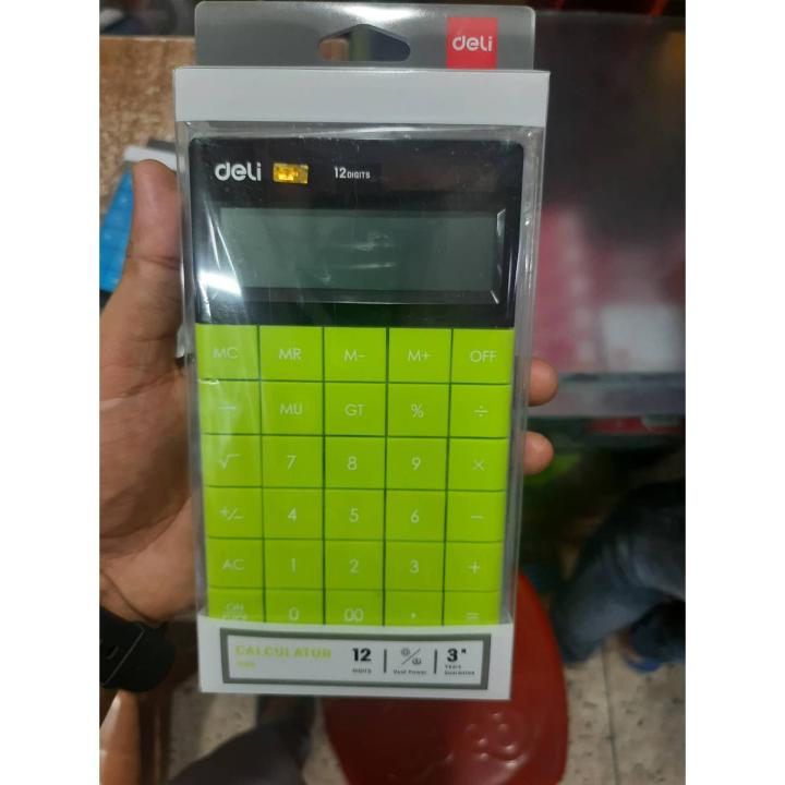 Deli 1589 High Quality Colorful Big Buttons Solar Calculator Pocket ...
