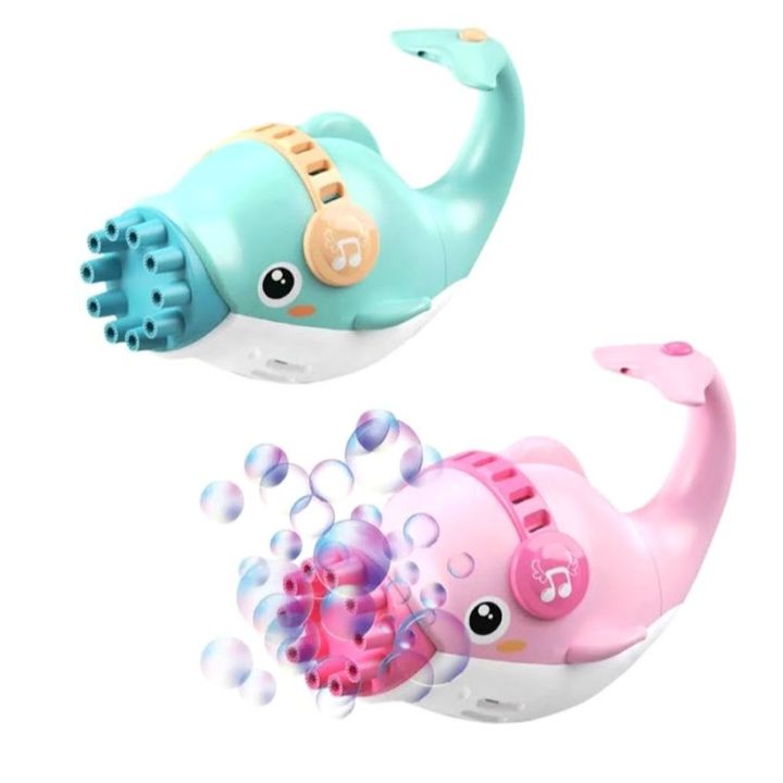 Automatic Cute Dolphin Bubble gun Machine For Kids | Daraz.com.bd