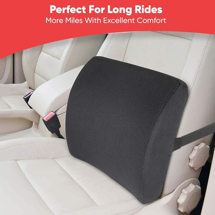 Memory Foam Lumbar Support for Back Pain Relief Compatible with ...