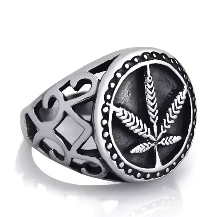 New Men Ancient Silver Color Drop Ring For Men | Daraz.com.bd