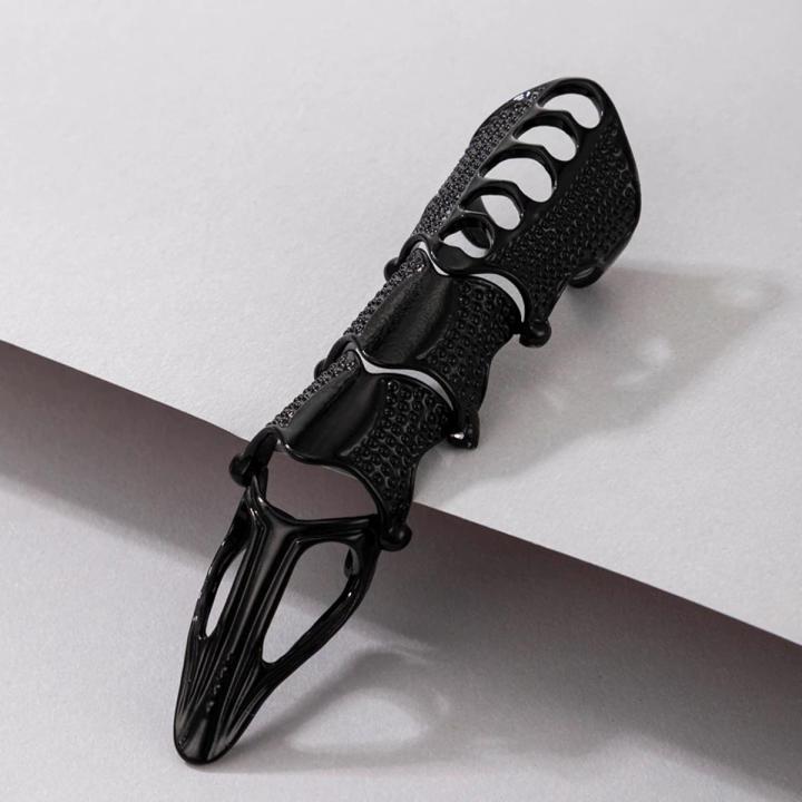 Punk Ring for Man woman Free Size Metal Full Adjustable Finger Claw ...