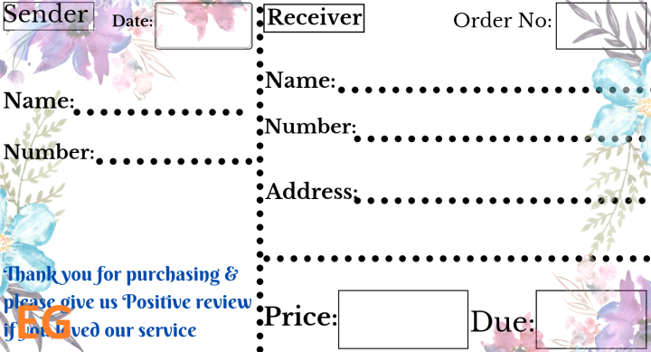 Address Stickers for Courier bag/Shipping bag /Pakaging Cartons | Daraz ...