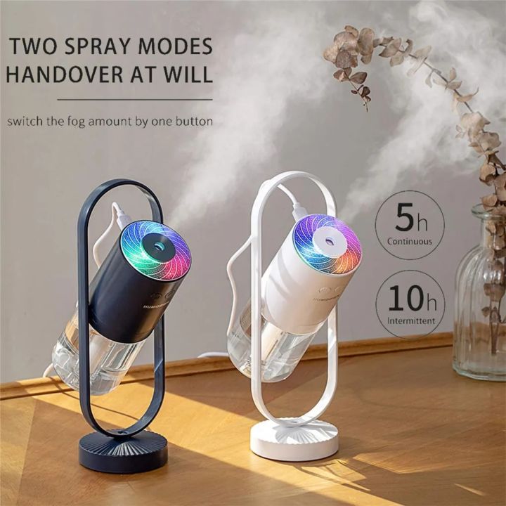 Portable Mini Humidifier 200ml Cool Mist 360 Degrees Rotating Desktop ...