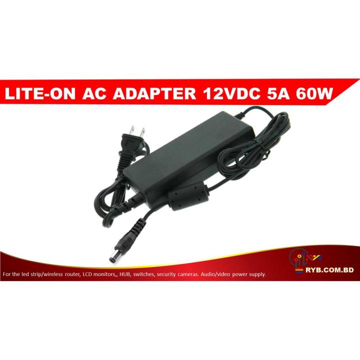 12V 5A 60W AC Power Adapter | Daraz.com.bd