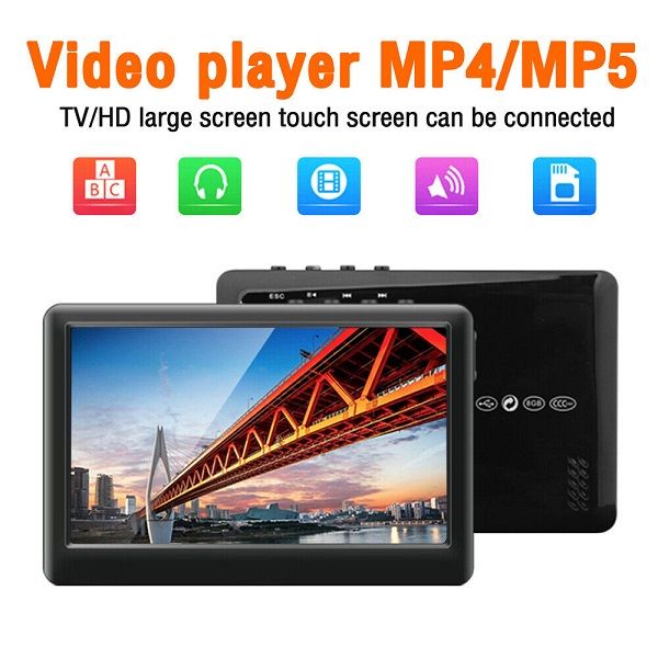 MP5 Player 4.3inch Touch Screen MP3 MP4 Media Recording TV OUT 8GB ...