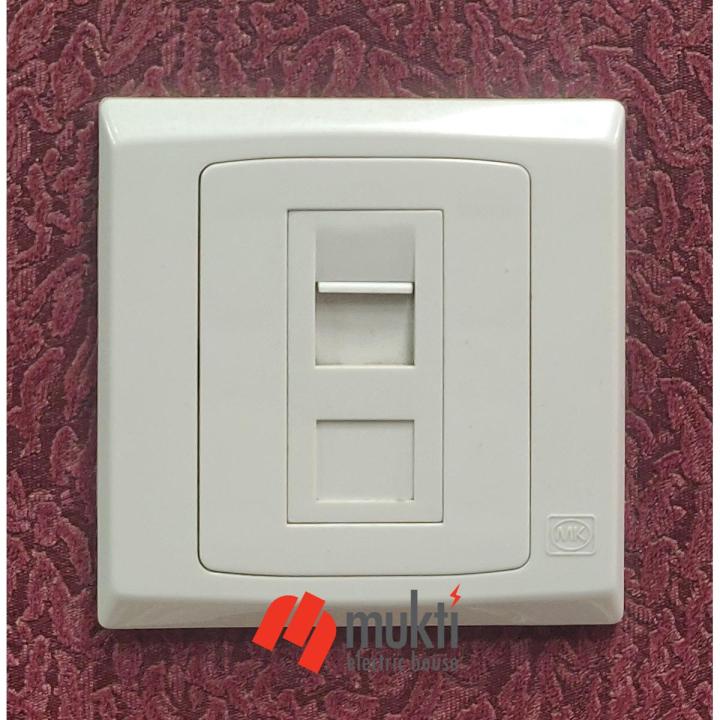 MK Made in Singapore SLIMLINE PLUS Internet RJ45 Cat 6 Switch Socket ...