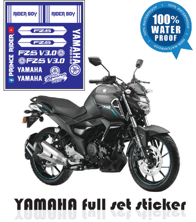 YAMAHA bike all sticker | bike modify sticker | YAMAHA FZS V3 sticker ...