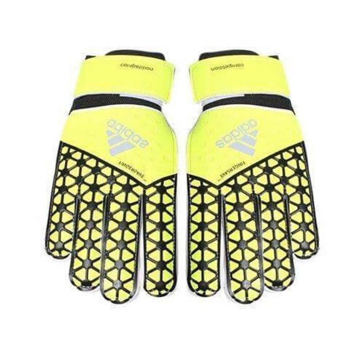 Football Hand Gloves - Yellow and Black | Daraz.com.bd