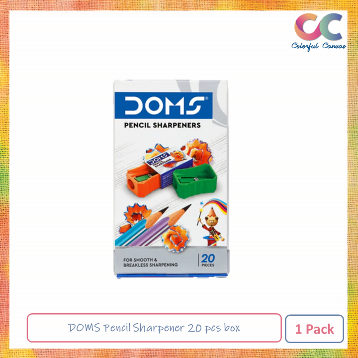 DOMS Pencil Sharpener 20 pcs box 1 Pack | Daraz.com.bd