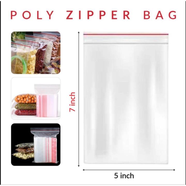 5 x 7 Inch zip Bag 100ps Zipper Bag | Daraz.com.bd