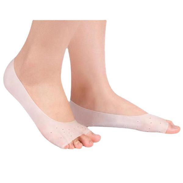 2 Pcs/Set Soft Silicone Moisturizing Gel Socks For Foot Care Protector ...