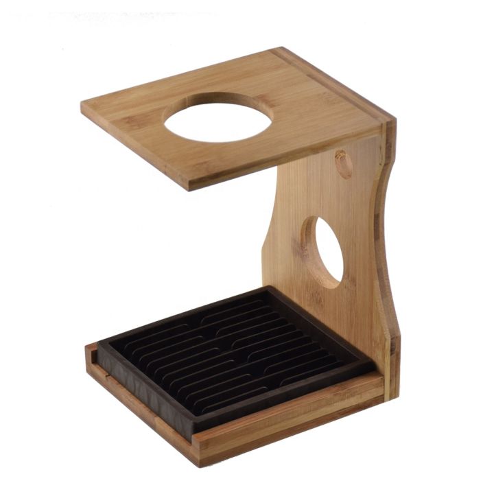Hand Crafted Bamboo Pour Over Coffee Stand | Bamboo Coffee Drip Station ...