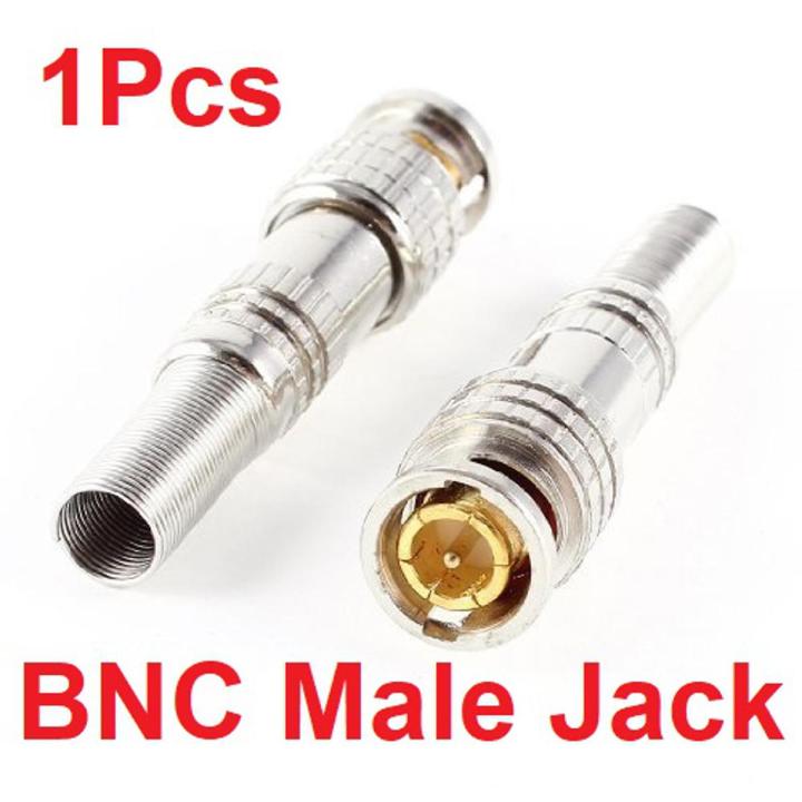 BNC MALE JACK BNC Metal Steel Male Jack Spring Connector Terminal Coaxial Network Cables ...