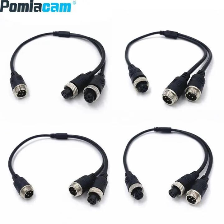 1Pcs M12 4Pin Cable Adapter for CCTV Camera Connector 4 Types Aviation ...