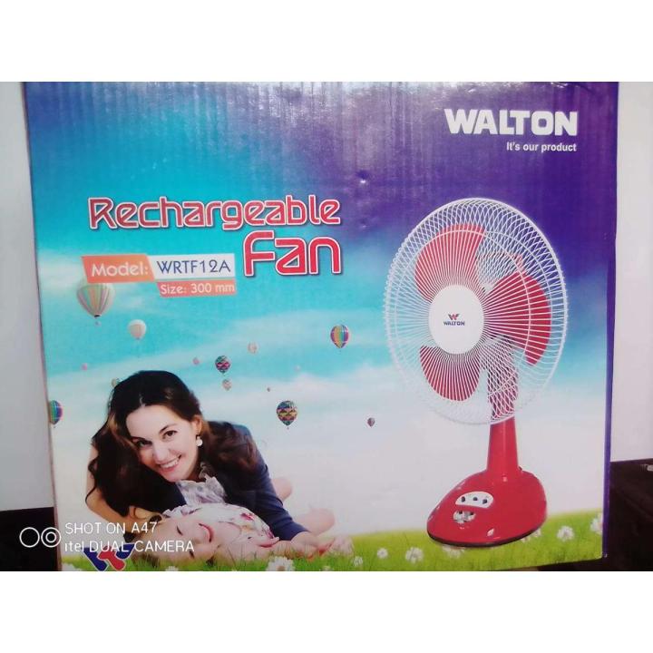 walton 12 inchi rechargeable fan | Daraz.com.bd