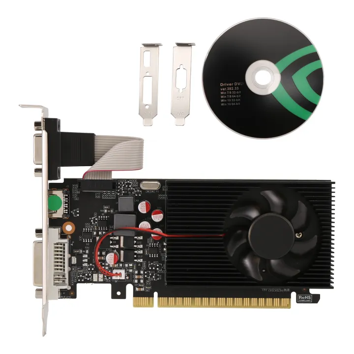 GT730 4GB DDR3 128Bit Graphics Card with -Compatible VGA DVI Port ...
