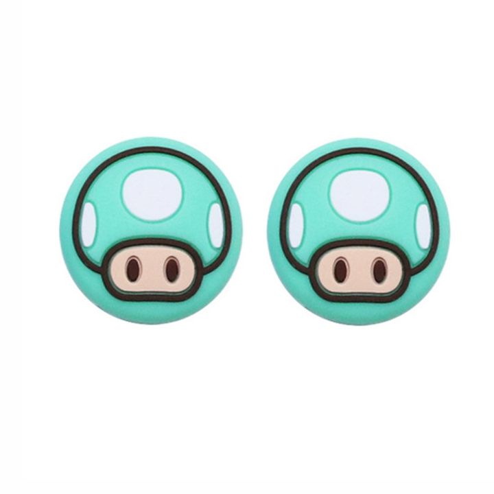 2pcs Joy-stick Covers Game Mushroom Design Rocker Part Joy-con Rocker ...