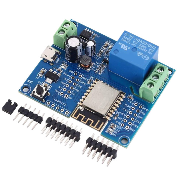 WIFI Relay Controller Module, DC 5V 8V-80V ESP8266 Wireless Controller Module ESP-12F for IOT ...