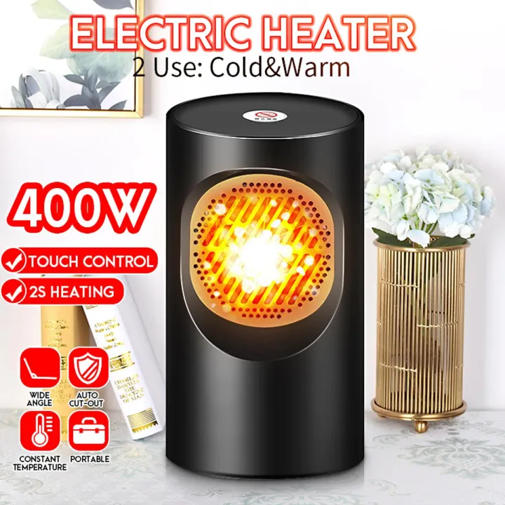 DROW 400W Portable Touch Control Electric Heater Fan 220V Over-heat ...