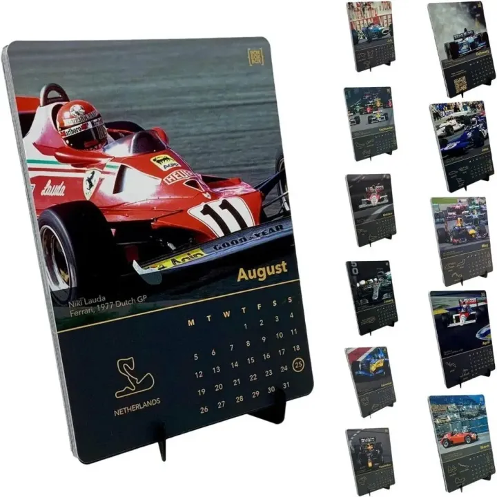 2024 Calendar for F1 fans Desk Calendar Racing Car Calendar Time ...