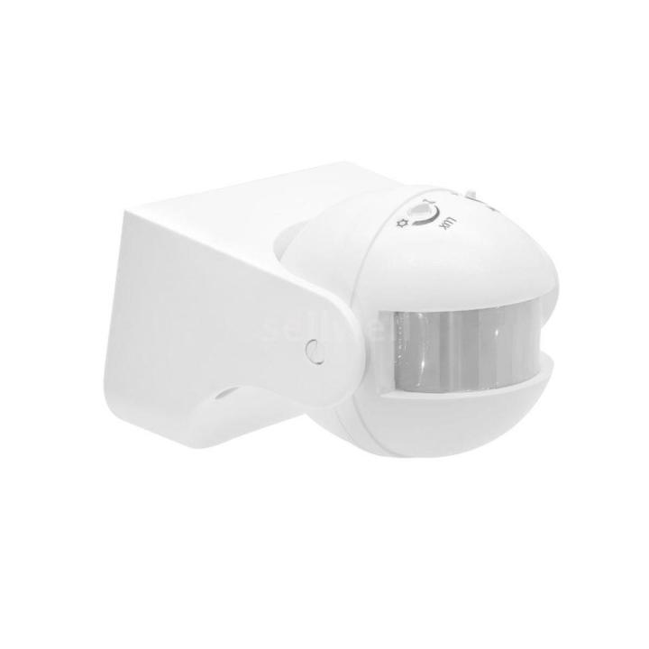 PIR Light Motion Sensor 180 Degree Automatic Infrared Rotating Outdoor ...