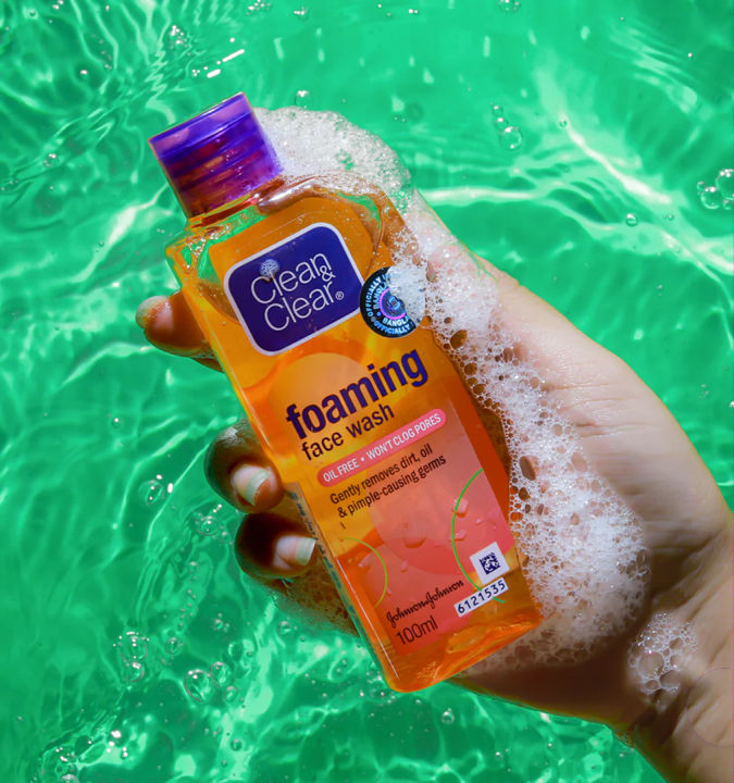 Clean and clear foaming face wash store
