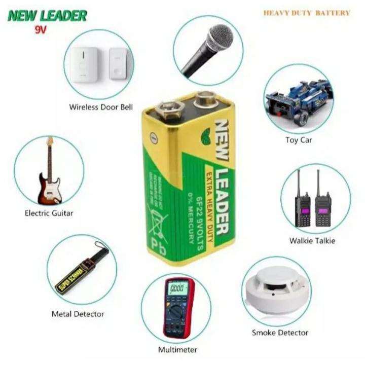 9 volt Battery (New Leader) | Daraz.com.bd