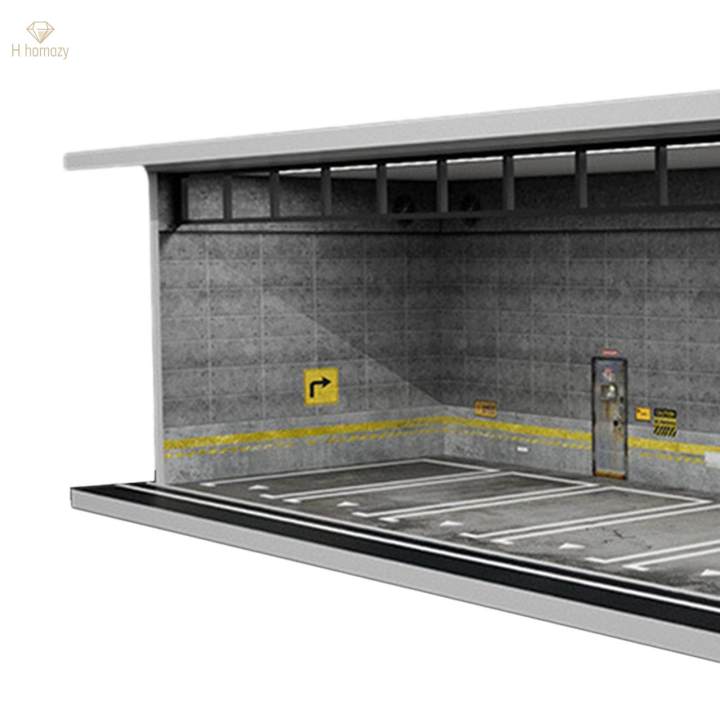 1/64 Scale Diecast Model Car Display Case with Light Protective Garage ...