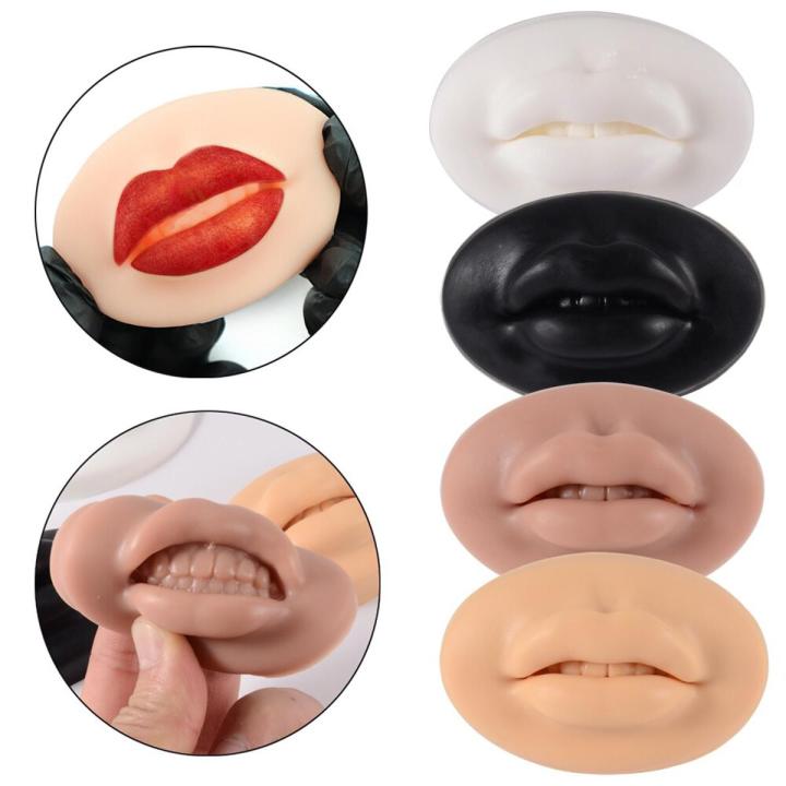 【Lejia】3D Lips Open Mouth Silicone Microblading Lip Blush Training Supplies For Semi-Permanent ...