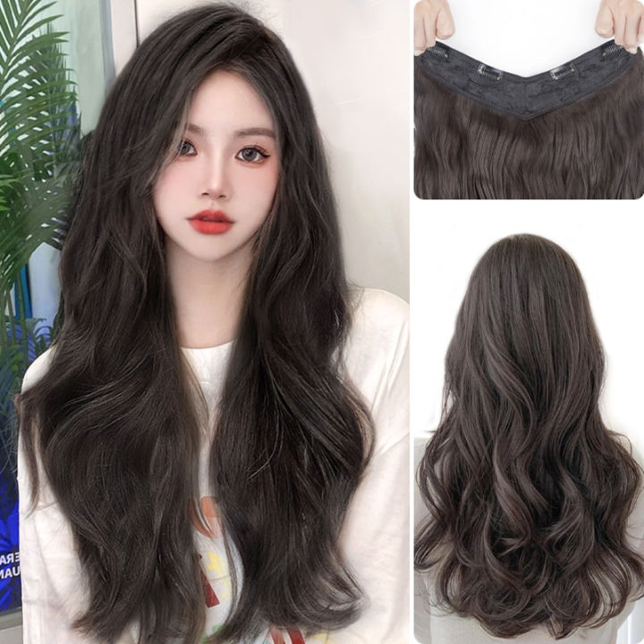 【3C VictoryEagle】Women's Long Hair One Piece Wig Patch Seamless Hair ...