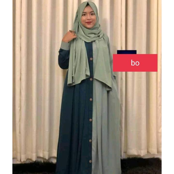 Stylish two shade button borka | Daraz.com.bd