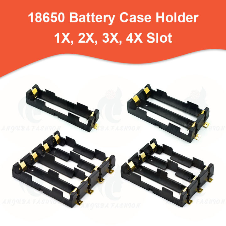 18650 Battery Holder Storage Box Case 1X 2X 3X 4X Slot Batteries ...