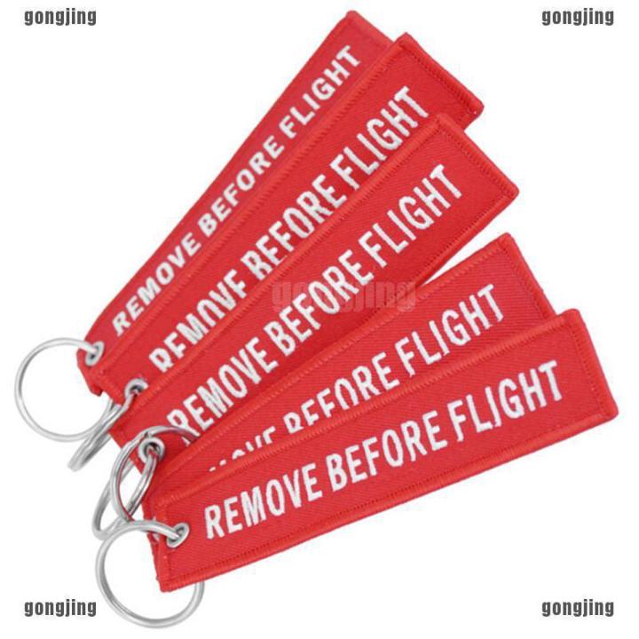 Fabric Key Ring Remove Before Flight Keychain Pilot Bag Crew Tag Luggage Keyring JING | Daraz.com.bd